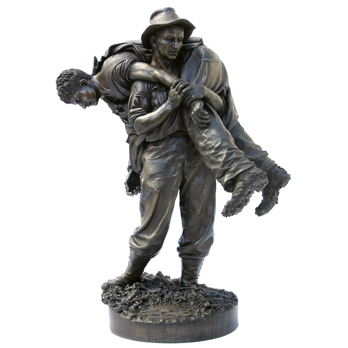 Naked Army Leslie "Bull" Allen, 1943 – Cold-Cast Bronze Figurine - Platatac